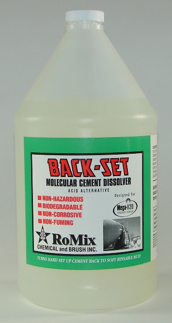 BACK SET, Cement Dissolver, Backset Cement Remover, 1 Gallon Jug ...